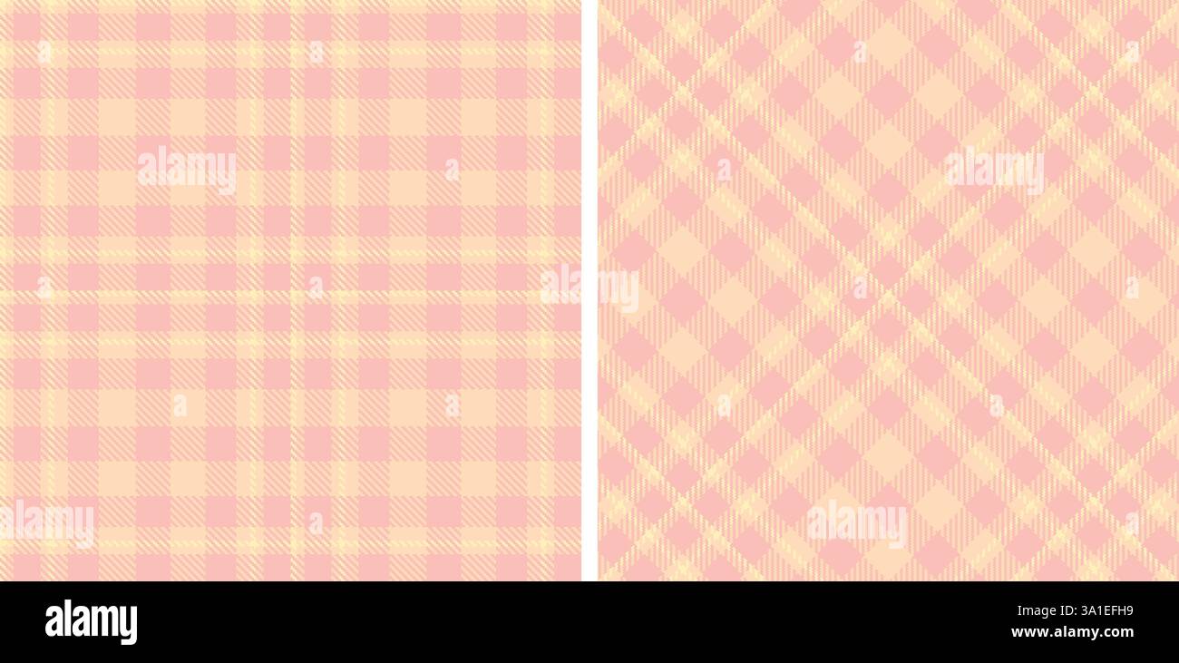 Tartan Seamless Patterns in Pastel themed colors Stock Vector Image ...