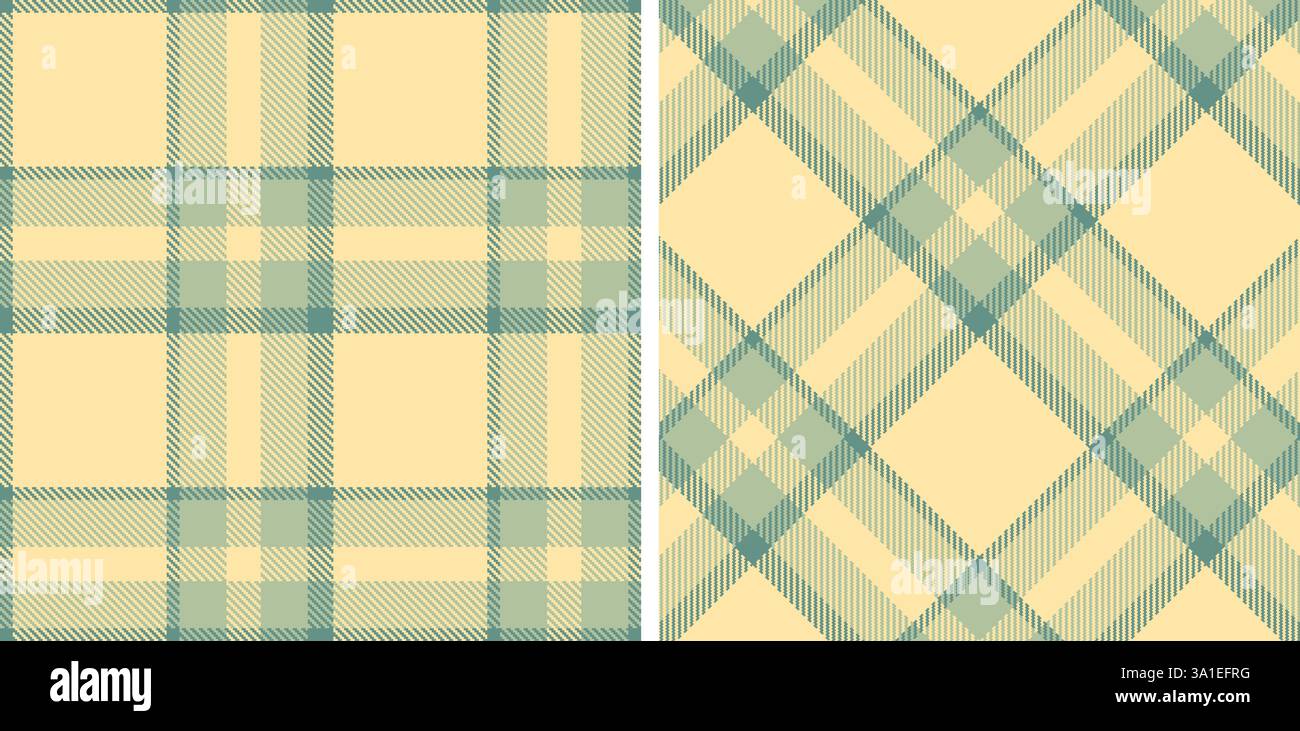 Tartan Seamless Patterns in Pastel themed colors Stock Vector Image ...