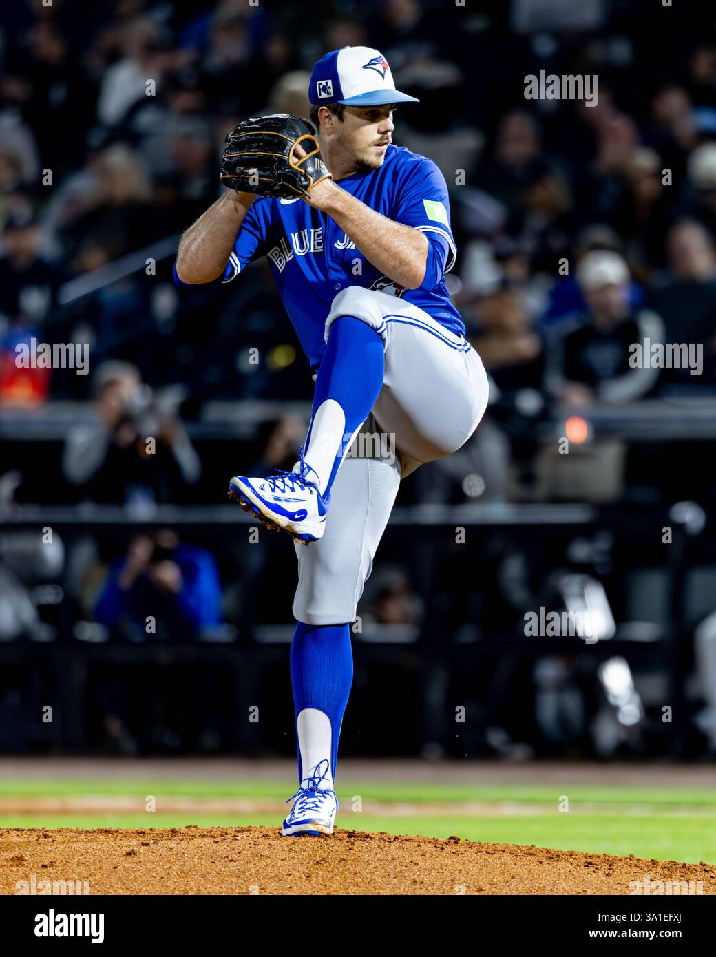 Tampa, USA. 28th Feb, 2025. Toronto Blue Jays starting pitcher Jake ...