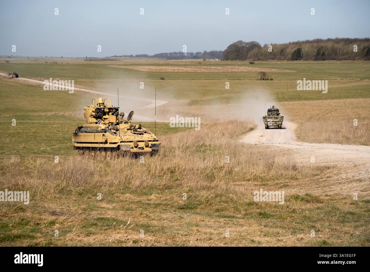 British Army Alvis Stormer Starstreak CVR-T tracked armoured vehicle ...
