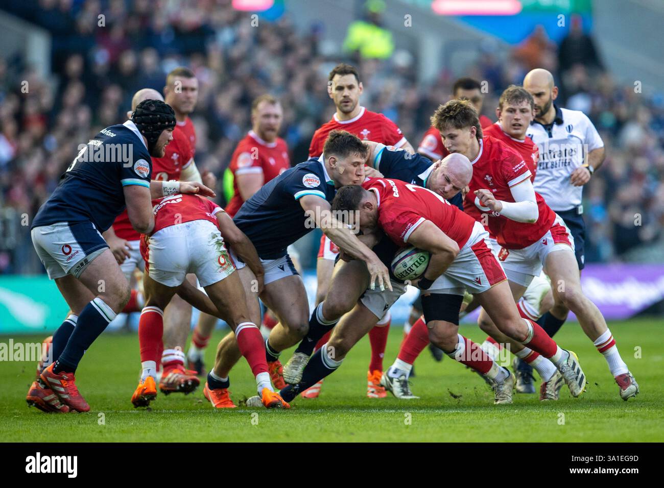 Edinburgh, UK. 8th March 2025; Murrayfield Stadium, Edinburgh, Scotland ...