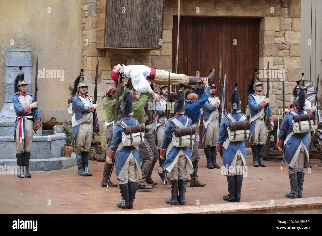 Presentation of the new show 'The Drum of Freedom', at Puy du Fou, on ...