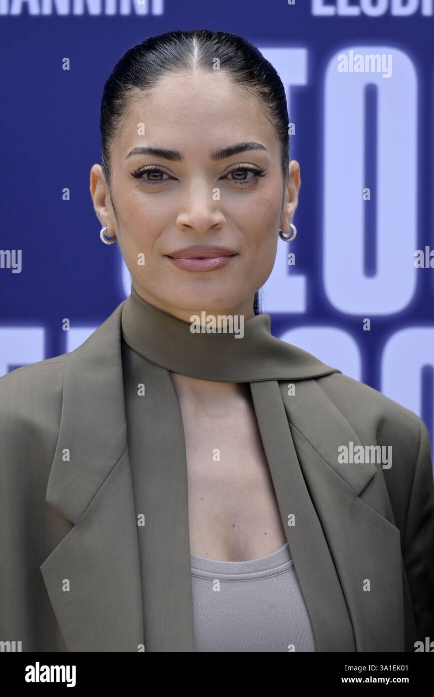 Rome, Italy. 07th Mar, 2025. Elodie during the News photocall of the ...