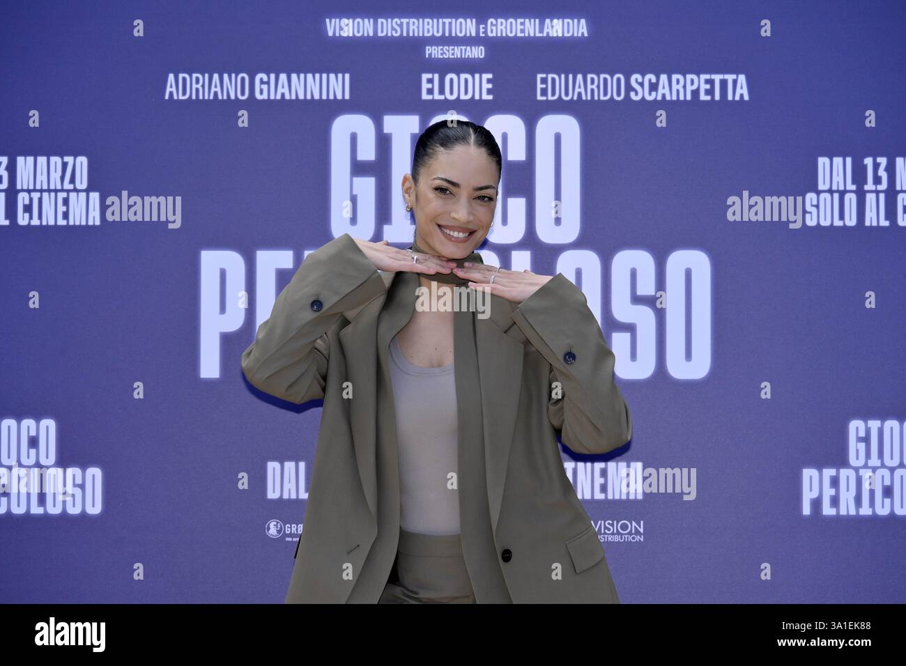 Rome, Italy. 07th Mar, 2025. Elodie during the News photocall of the ...