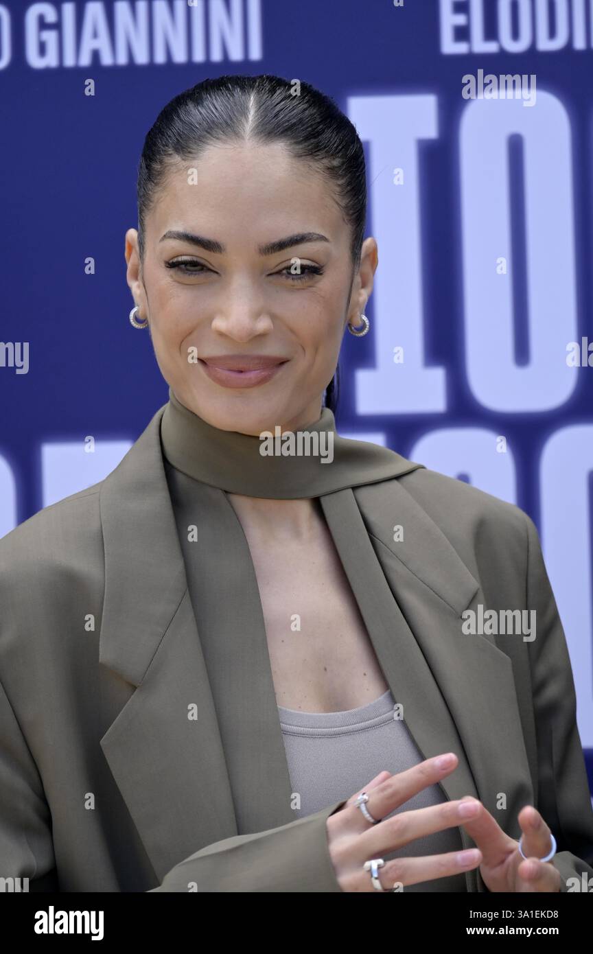 Rome, Italy. 07th Mar, 2025. Elodie during the News photocall of the ...