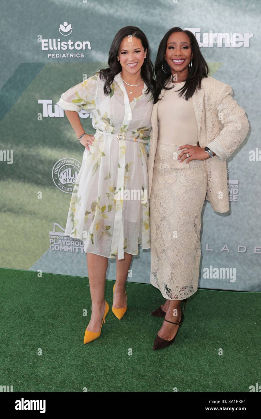 NEW YORK, NEW YORK MARCH 07, 2025: (L-R) Laura Jarrett and Abby Phillip ...