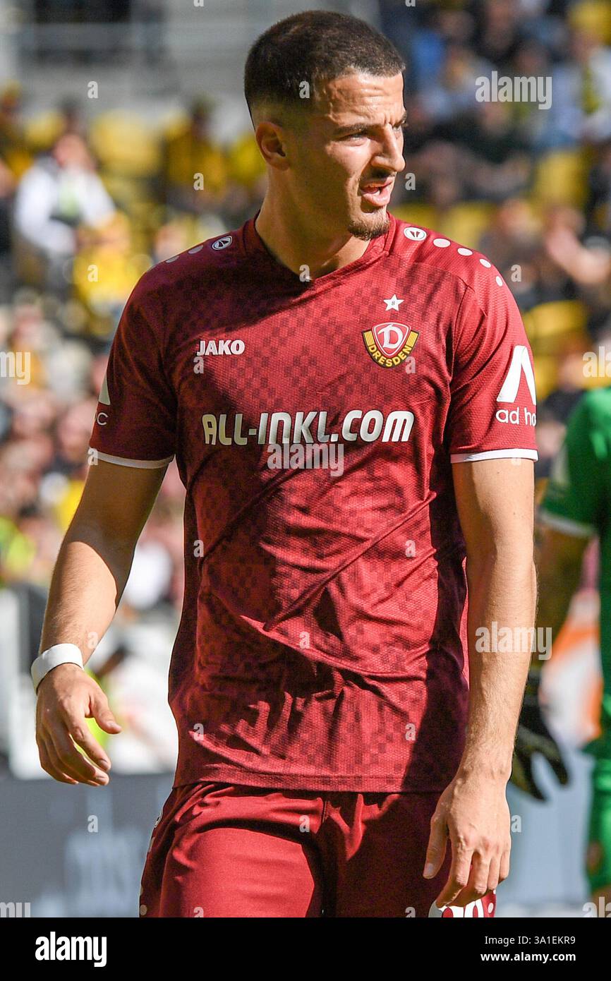 Aachen, Deutschland. 08th Mar, 2025. Andi Hoti (Dynamo Dresden, 2 ...