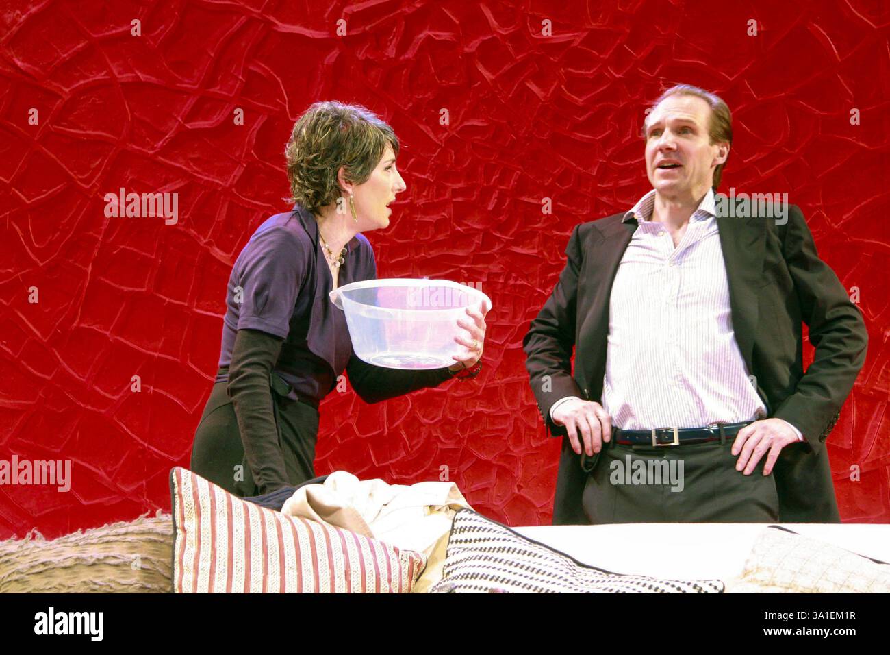 Tamsin Greig (Annette Reille), Ralph Fiennes (Alain Reille) in GOD OF ...
