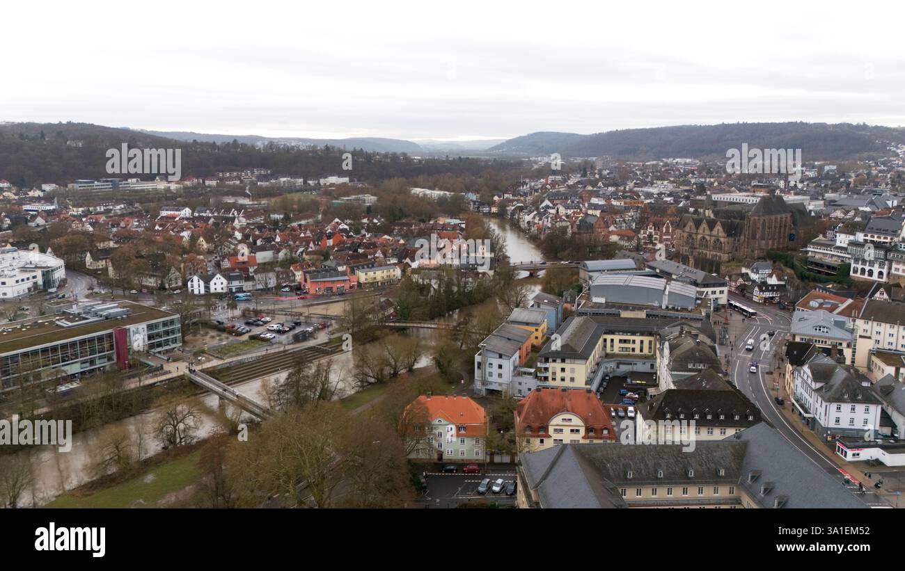 Cityscape showing rooftops modern power hi-res stock photography and ...