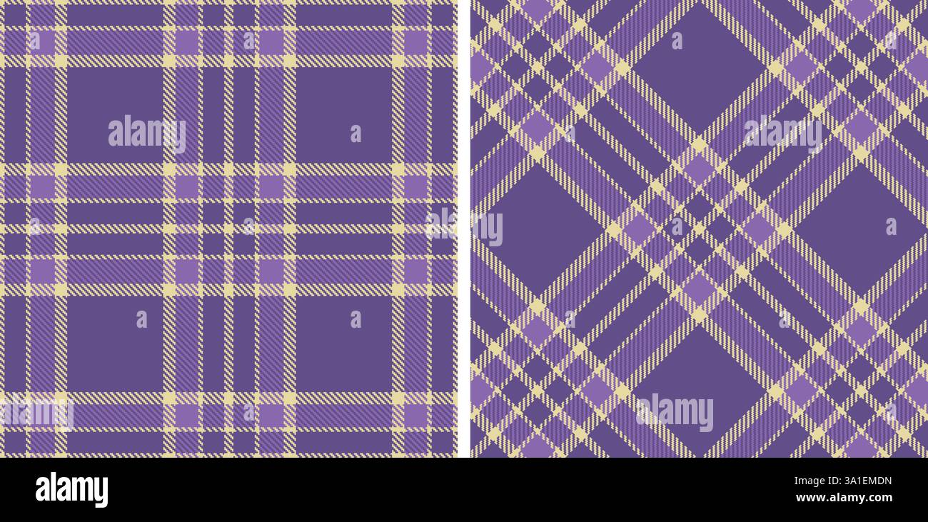 Tartan Seamless Patterns in Pastel themed colors Stock Vector Image ...