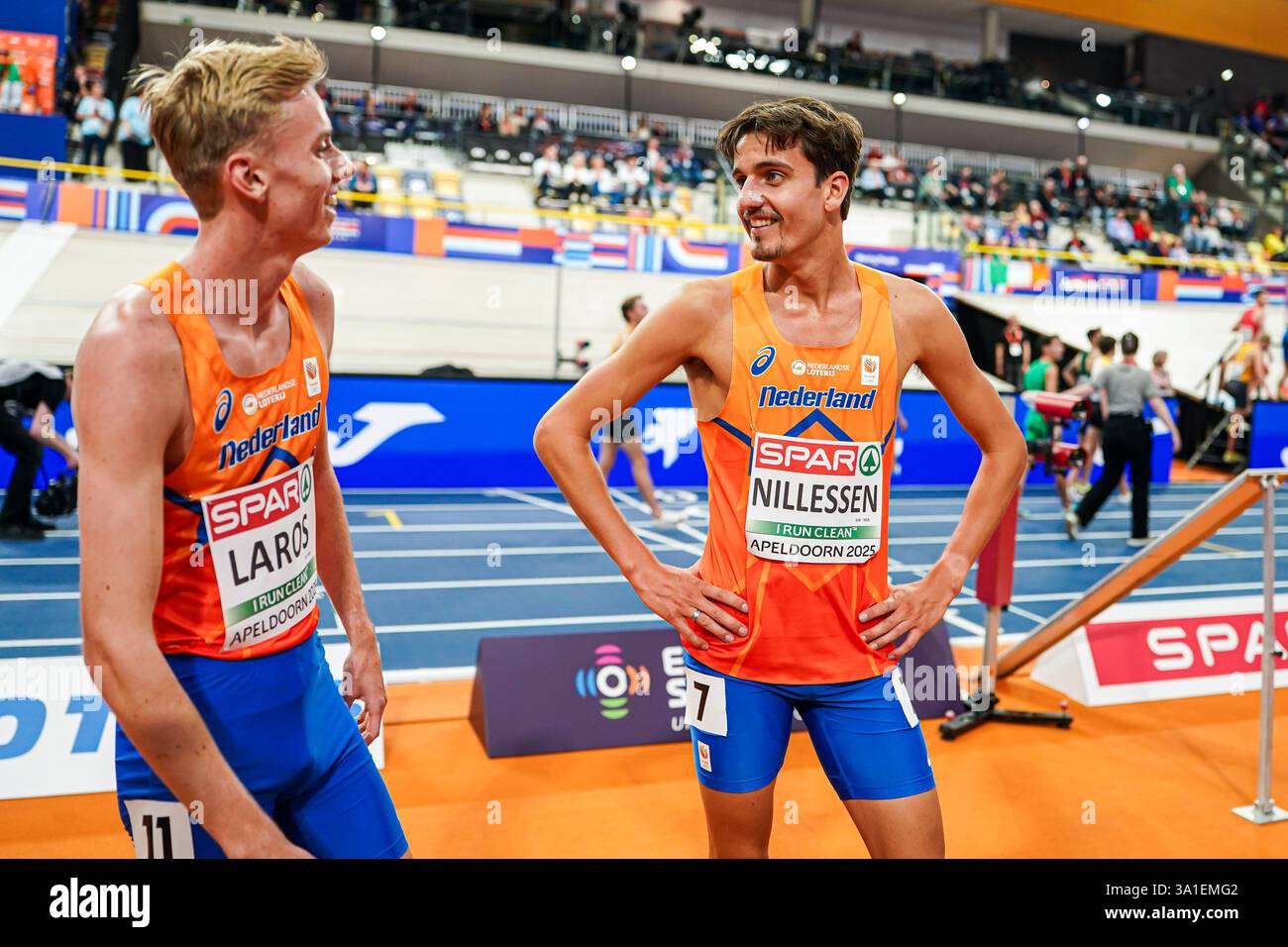 APELDOORN, NETHERLANDS - MARCH 8: Niels Laros of The Netherlands, Stefan Nillessen of The ...