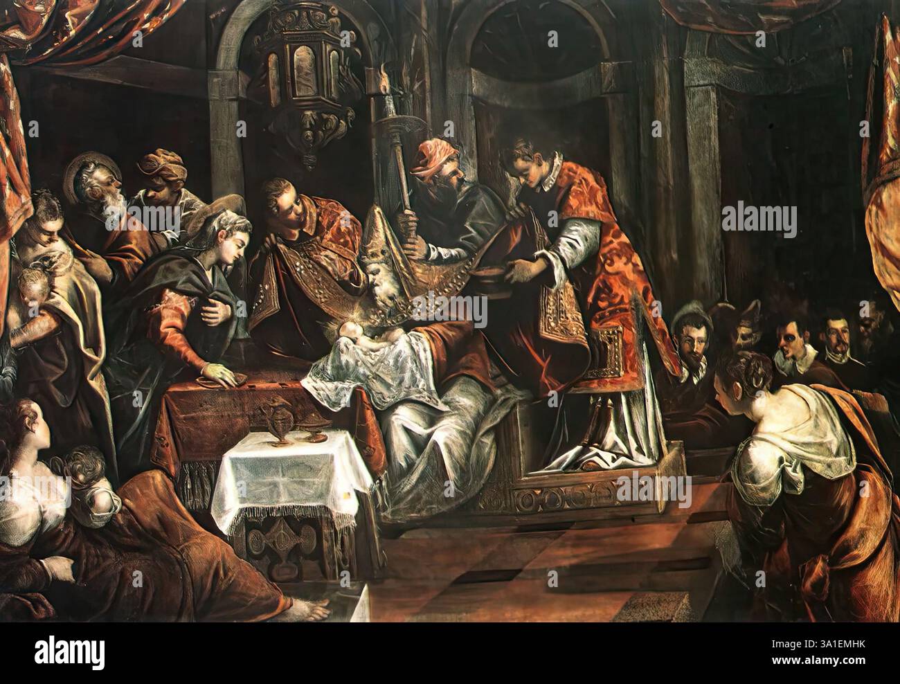 TINTORETTO (b. 1518, Venezia, d. 1594, Venezia) The Circumcision c ...