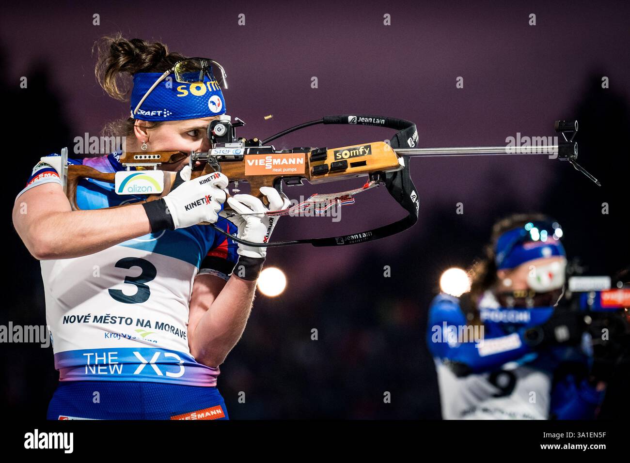 Morave, Czech Republic, on March 8, 2025. Julia Simon from France ...