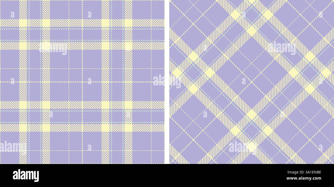 Tartan Seamless Patterns in Pastel themed colors Stock Vector Image ...