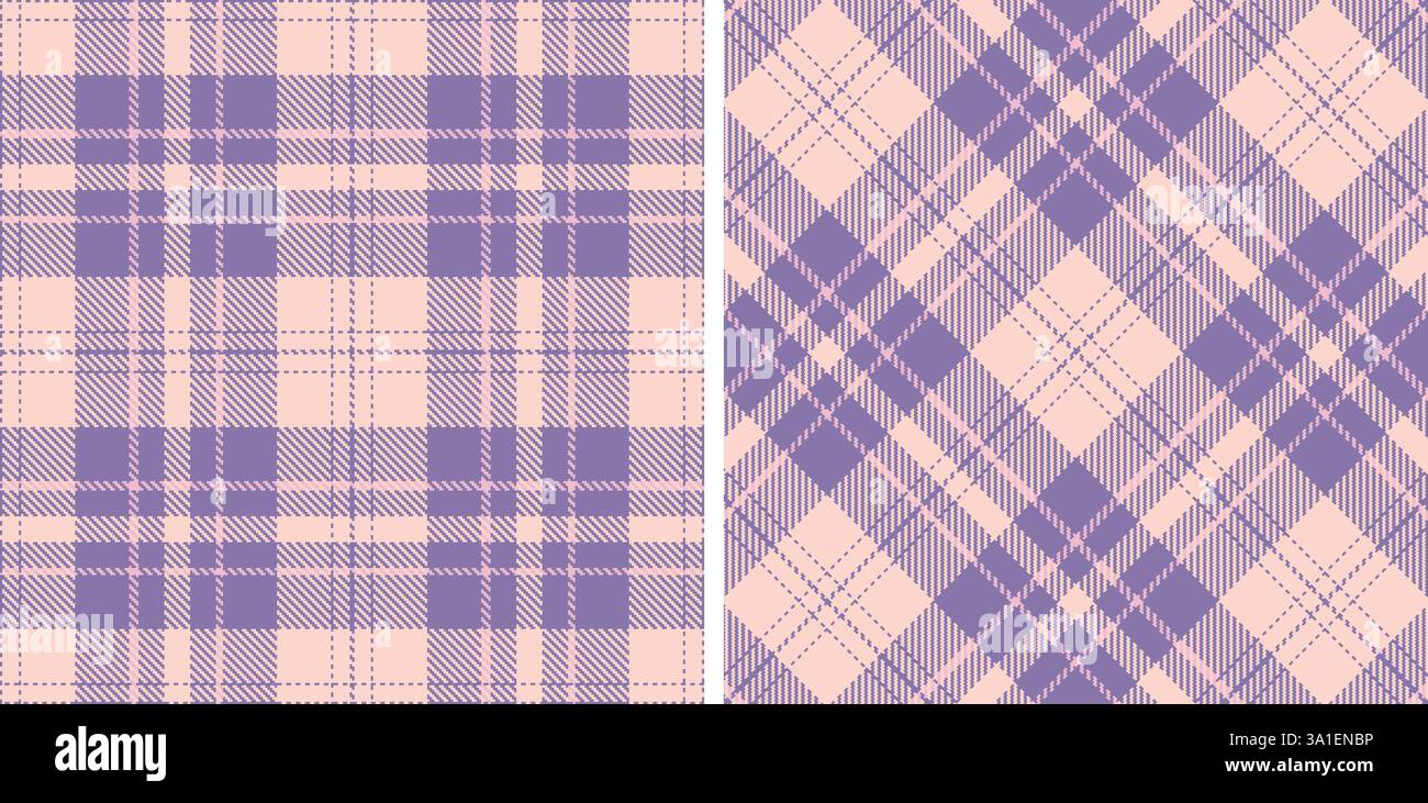 Tartan Seamless Patterns in Pastel themed colors Stock Vector Image ...