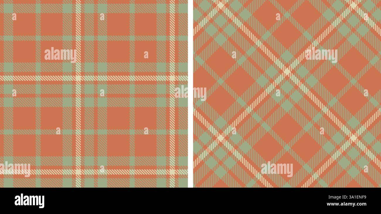 Tartan Seamless Patterns in Pastel themed colors Stock Vector Image ...