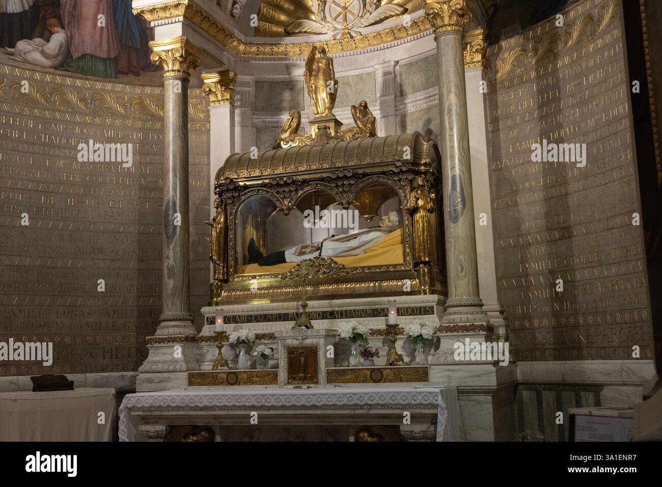 The naturally mummified body of St Jean-Marie Vianney, aka St John ...