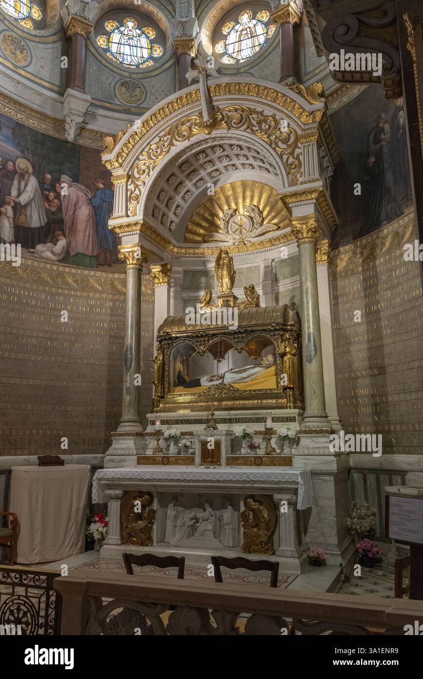 The mummified body of St Jean-Marie Vianney, aka St John Vianney, lies ...