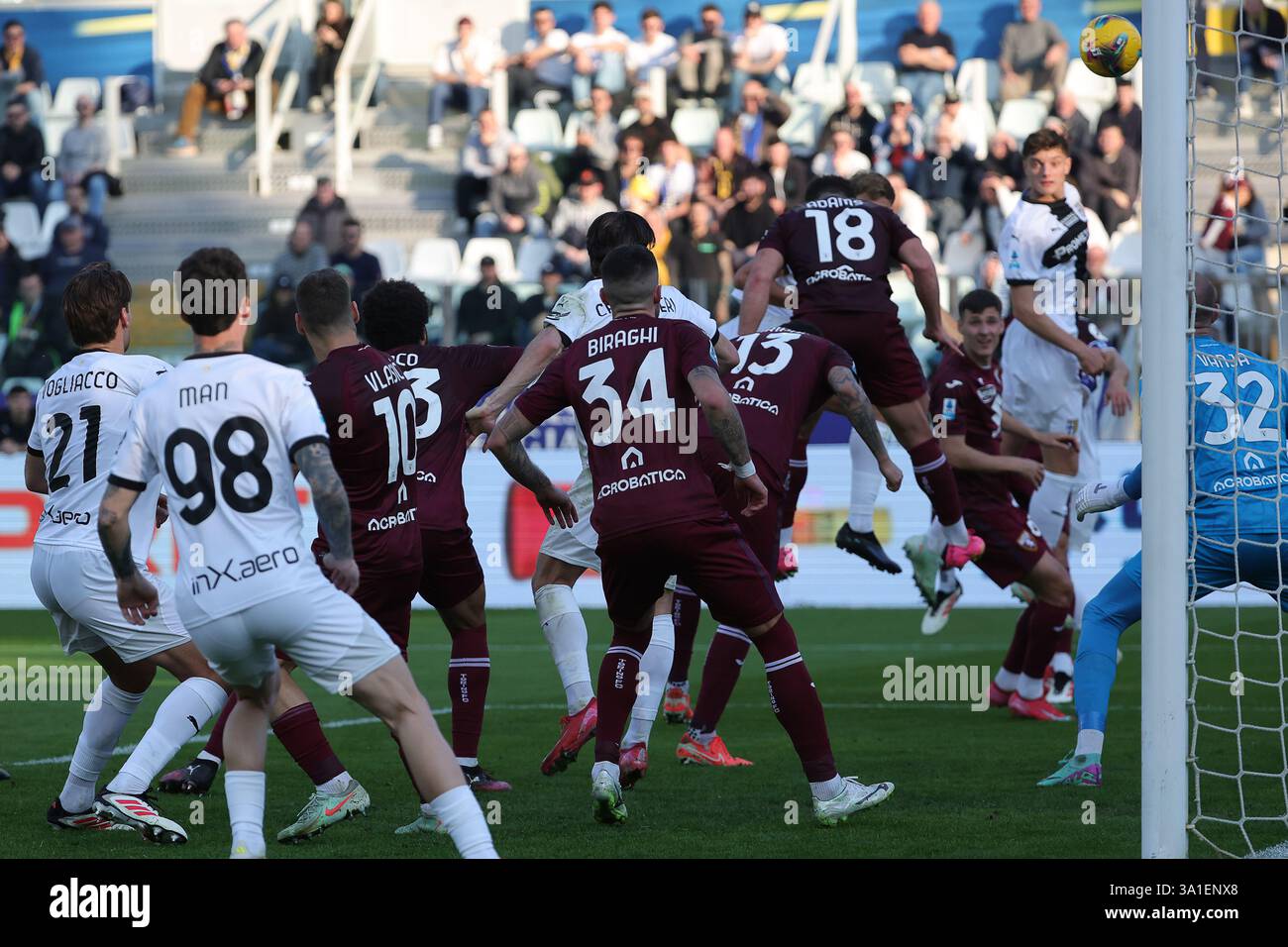 Parma, Italy. 8th March 2025; Stadio Ennio Tardini, Parma, Italy, Serie ...
