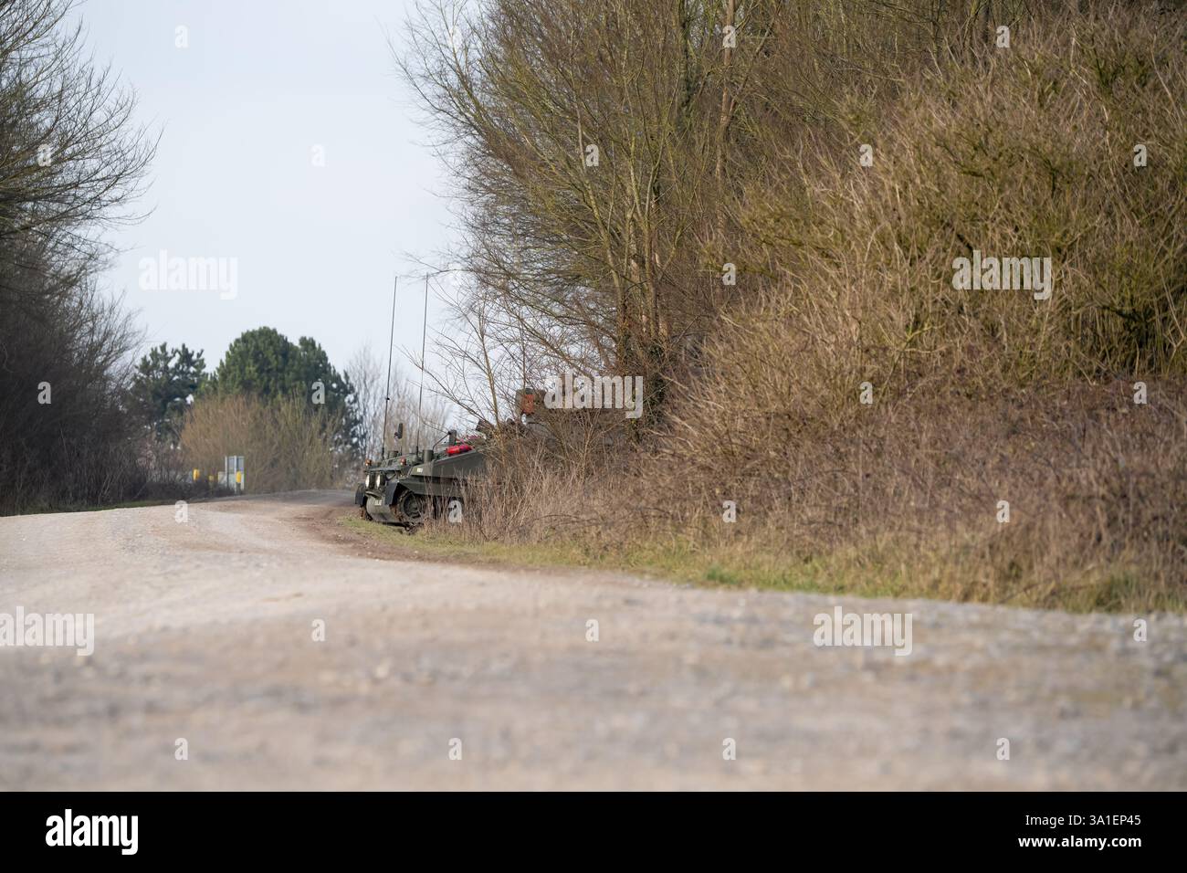 British Army Alvis Stormer Starstreak CVR-T tracked armoured vehicle ...