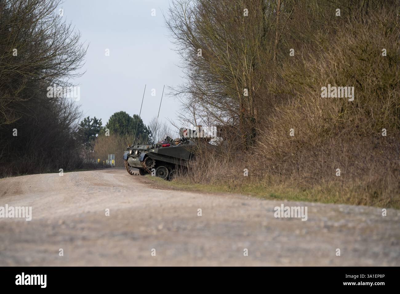 British Army Alvis Stormer Starstreak CVR-T tracked armoured vehicle ...