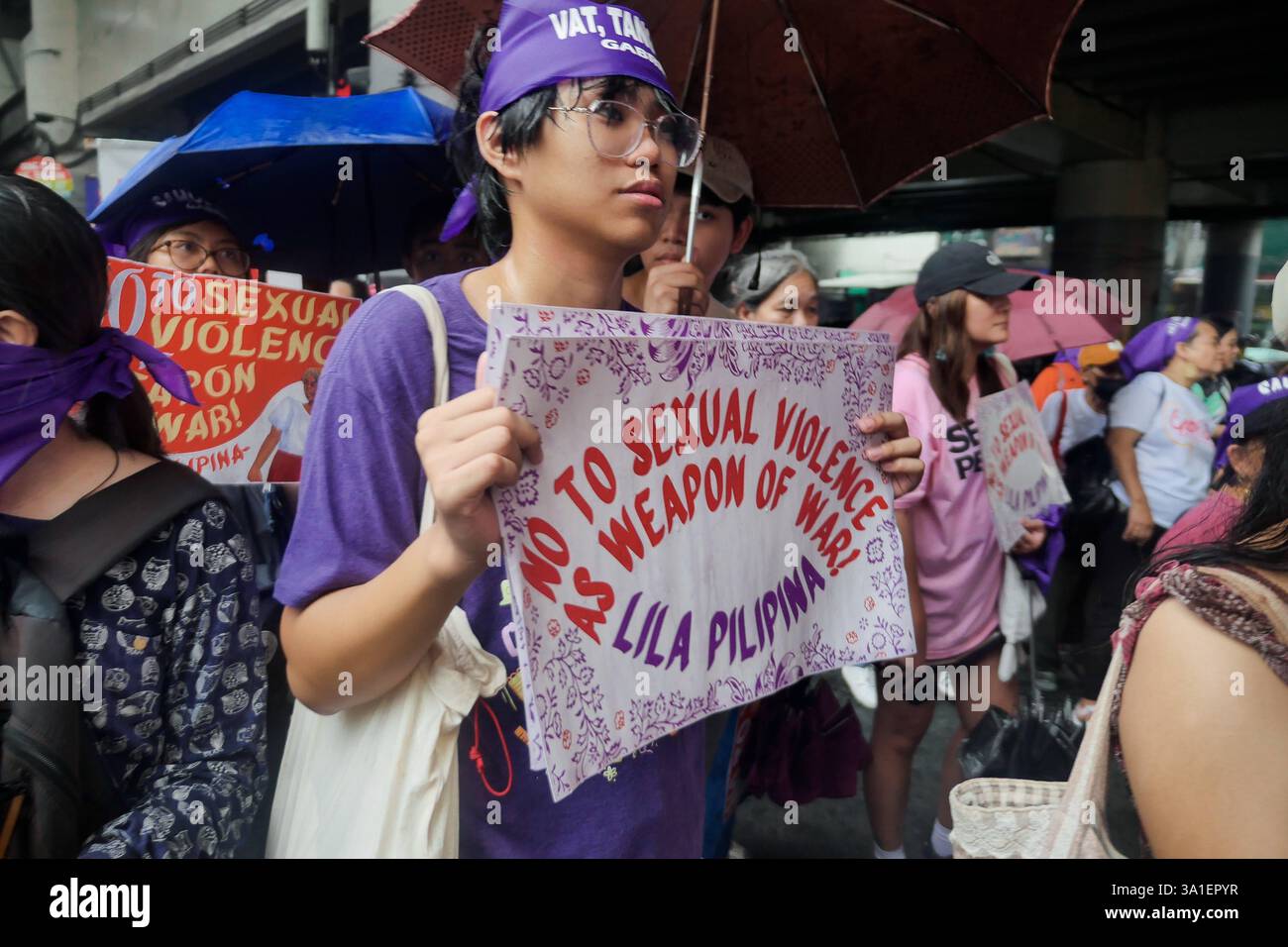 International women s day rally in the Philippines Filipinos take part ...