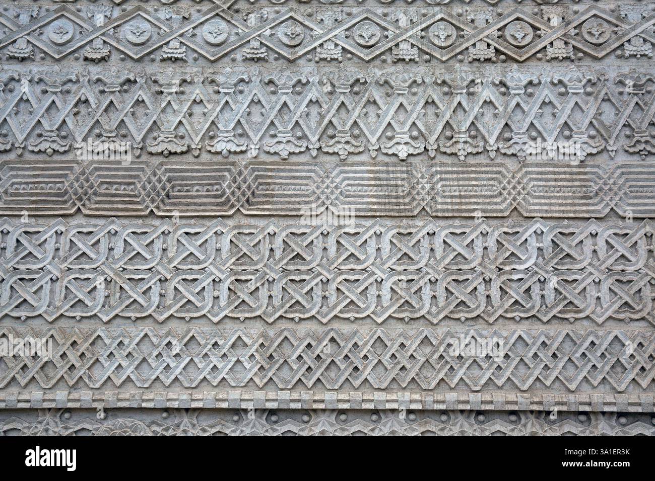 Ornamental facade of medieval gothic Three Holy Hierarchs Monastery ...