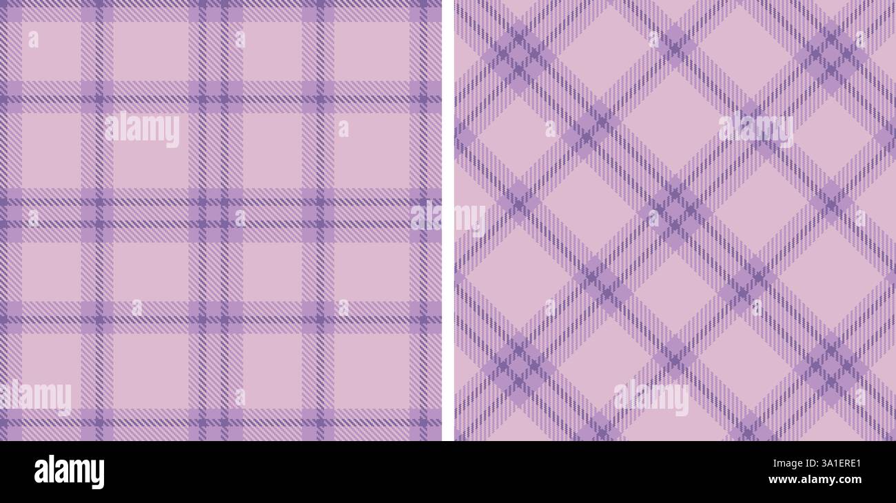 Tartan Seamless Patterns in Pastel themed colors Stock Vector Image ...