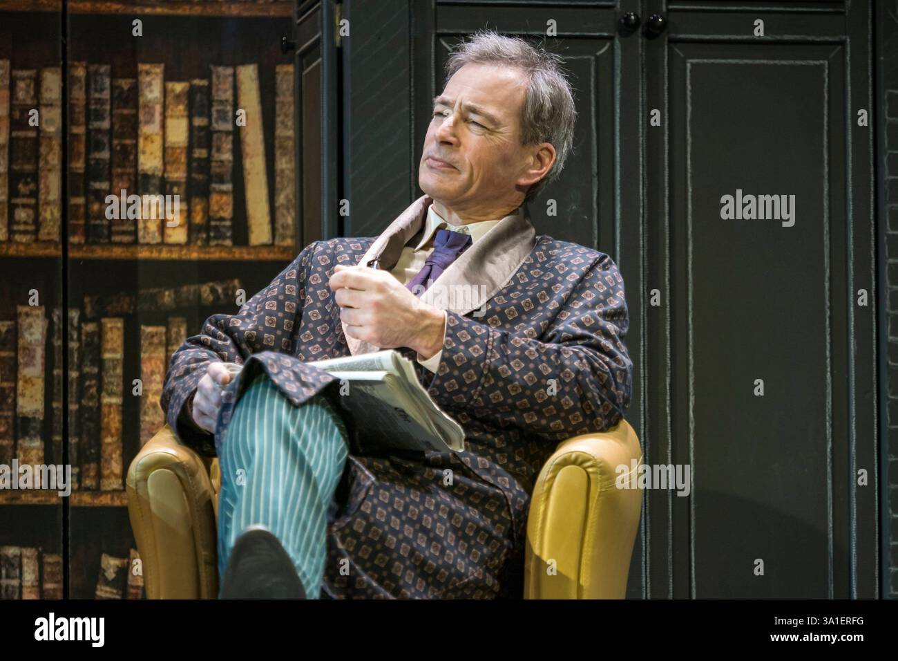 Schauspieler Jan Sosniok als Sherlock Holmes, am 06.03.2025 bei der ...