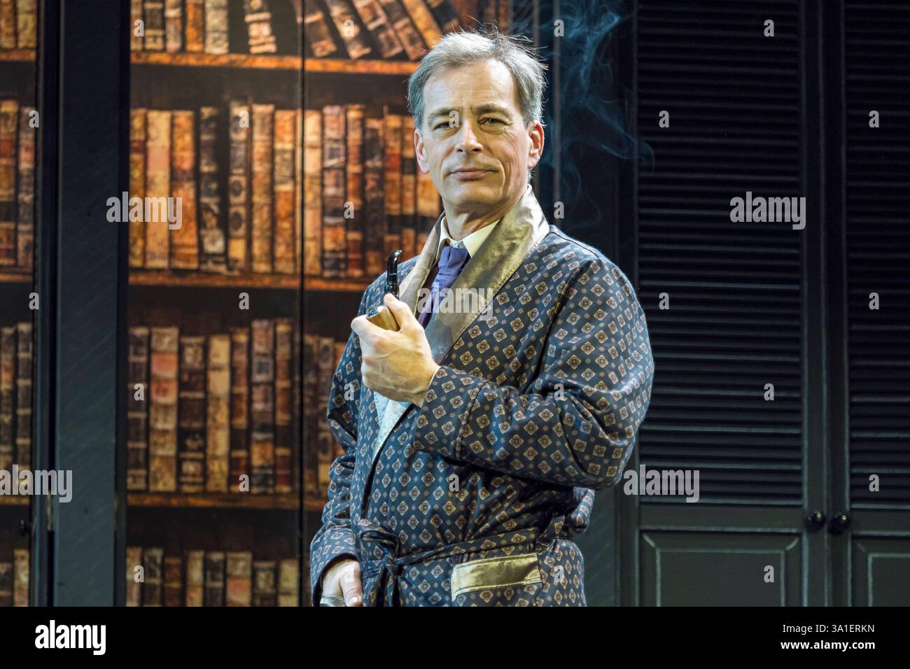 Schauspieler Jan Sosniok als Sherlock Holmes, am 06.03.2025 bei der ...