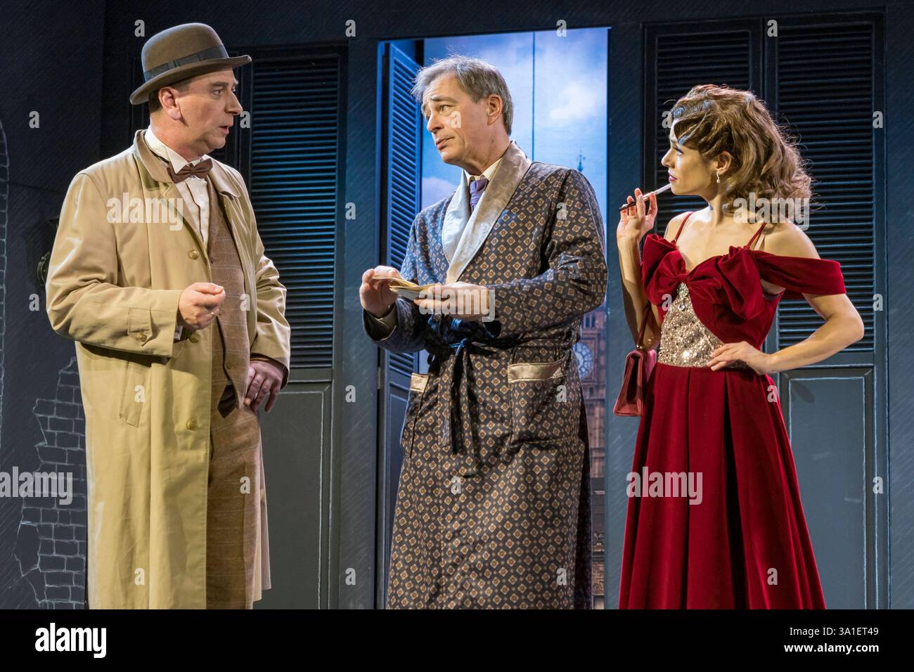 Schauspieler Jan Sosniok als Sherlock Holmes, Oliver Dupont als Doktor ...