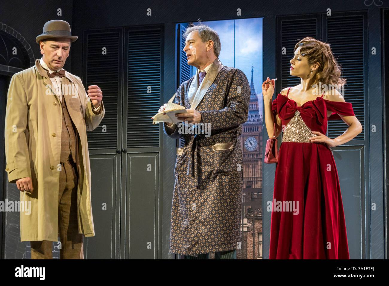 Schauspieler Jan Sosniok als Sherlock Holmes, Oliver Dupont als Doktor ...