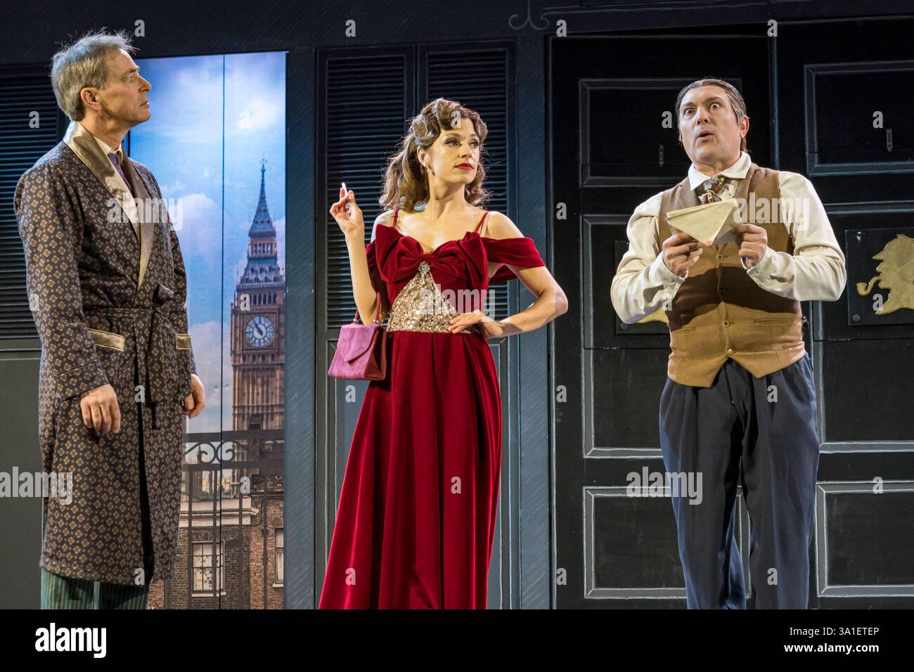 Schauspieler Jan Sosniok als Sherlock Holmes, Alexis Kara als Rupert ...