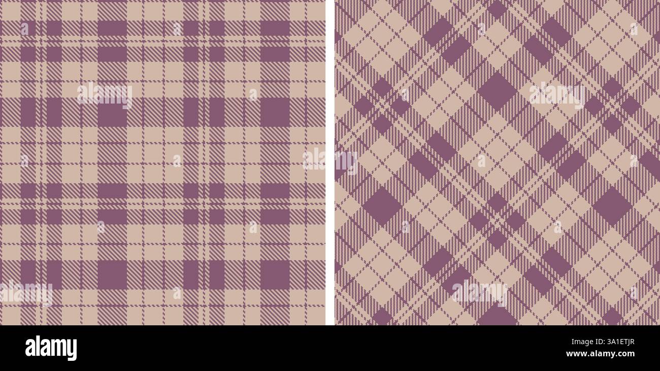 Tartan Seamless Patterns in Pastel themed colors Stock Vector Image ...