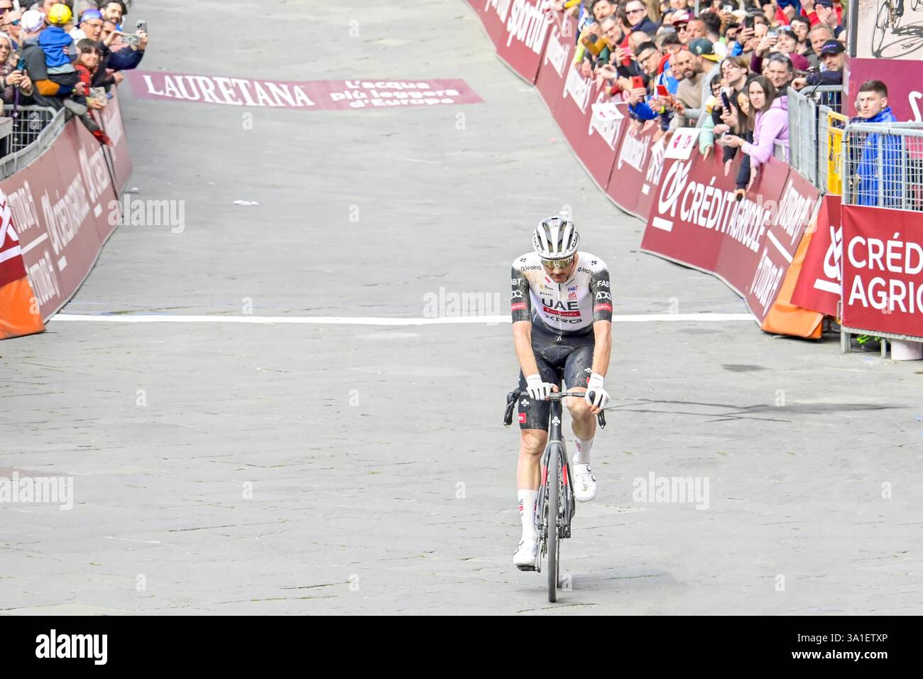 Siena, Italy. 08th Mar, 2025. Tim Wellens UAE Team Emirates during ...