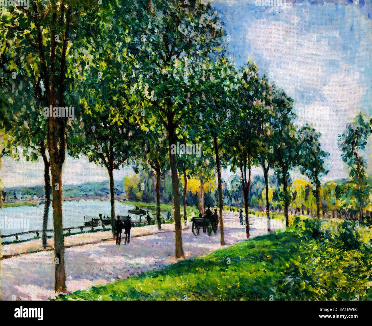 Allee of Chestnut Trees by Alfred Sisley 1878 French Impressionist ...