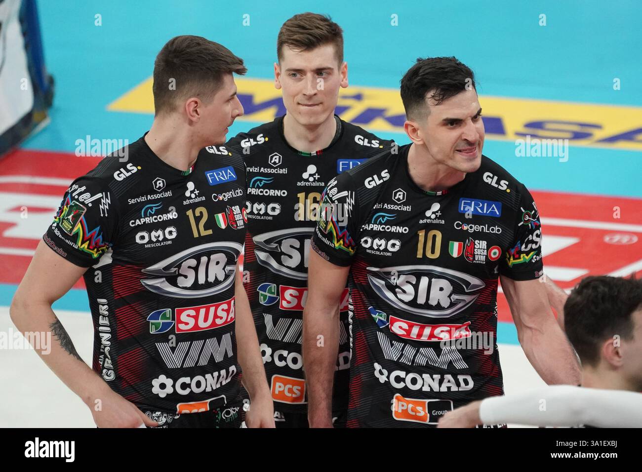 ben tara wassim (sir susa vim perugia) rejoices during Playoff Scudetto - Sir Susa Vim Perugia ...