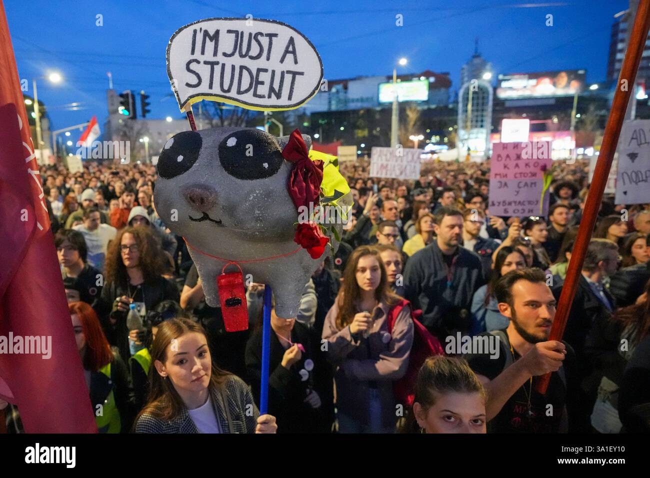 Students and citizens march to protest the deaths of 15 people killed ...