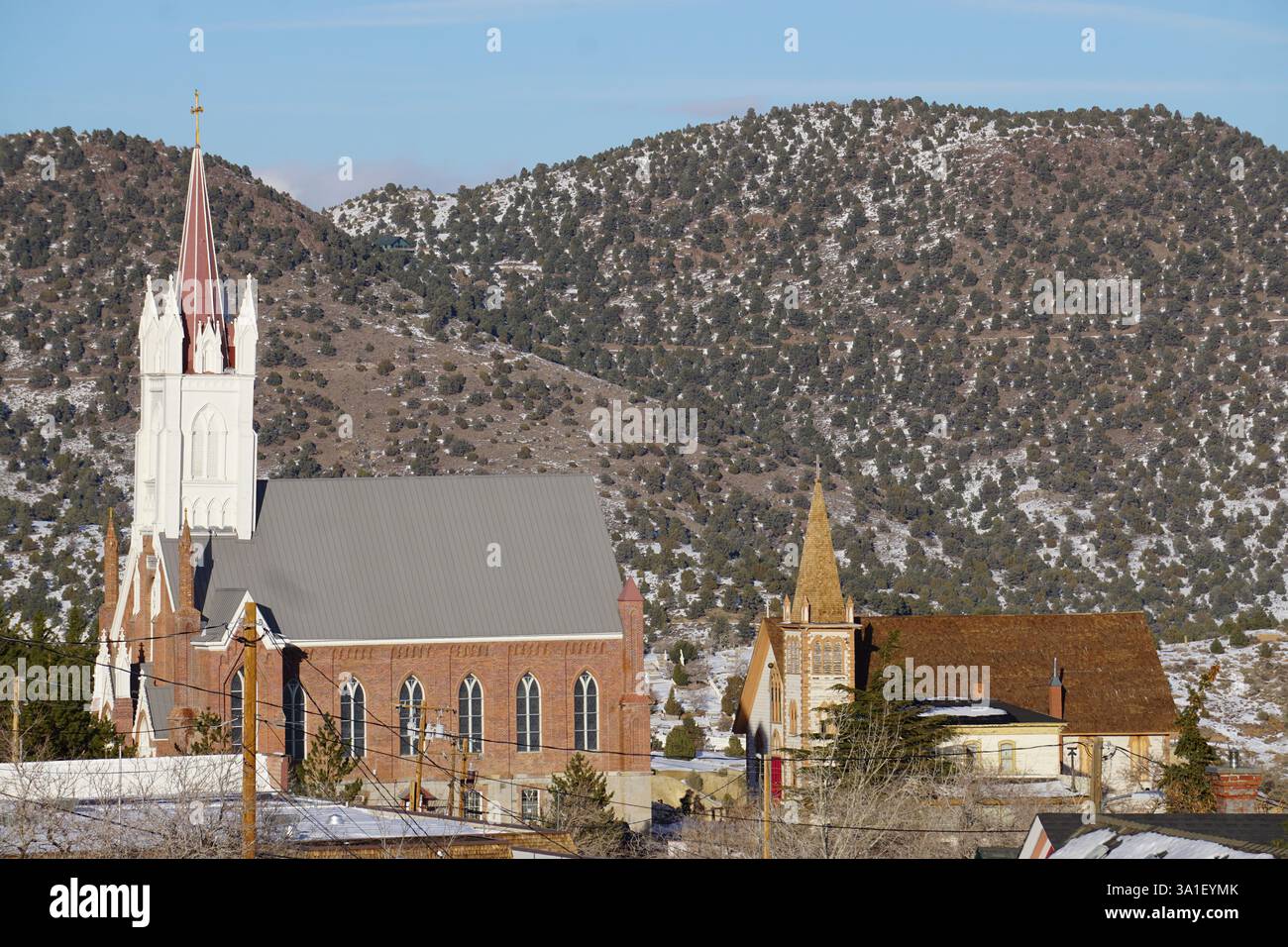 Stone and brick church hi-res stock photography and images - Alamy