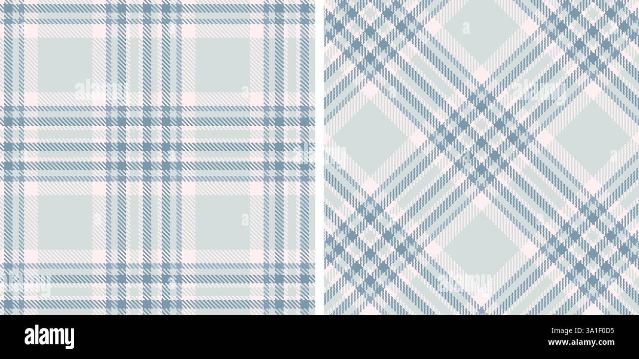 Tartan Seamless Patterns in Pastel themed colors Stock Vector Image ...