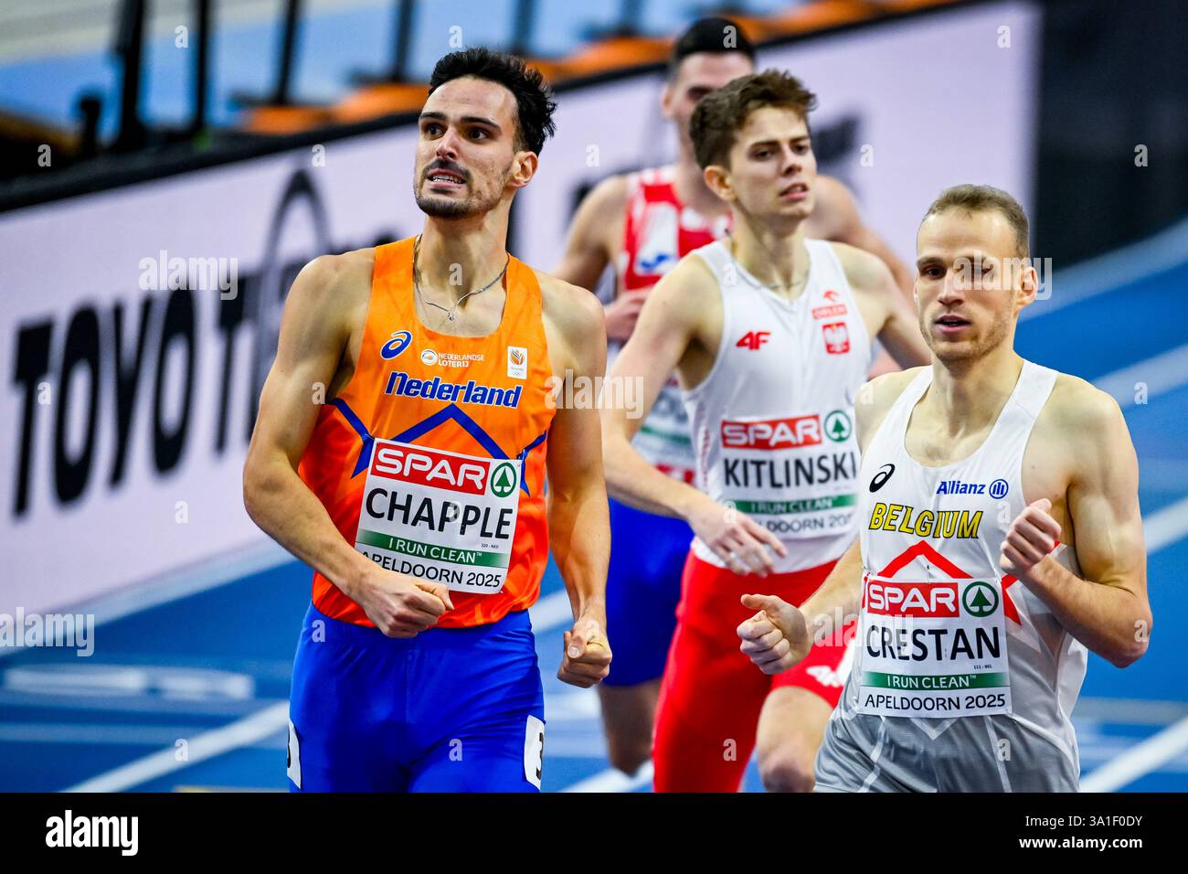 Dutch Samuel Chapple and Belgian Eliott Crestan pictured in action ...