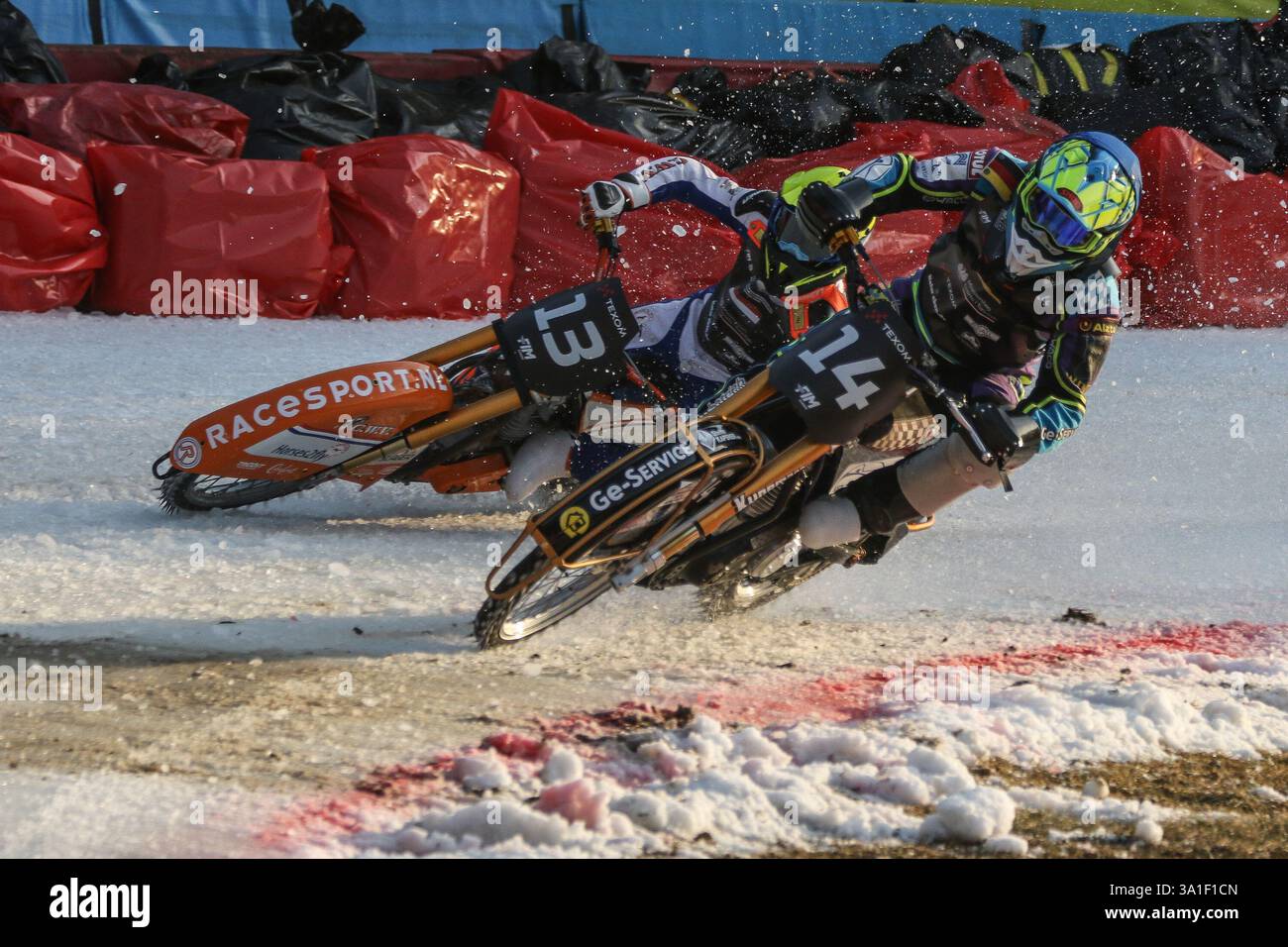 Sanok, Poland. 8th Mar, 2025. Texom European Individual Ice Speedway ...