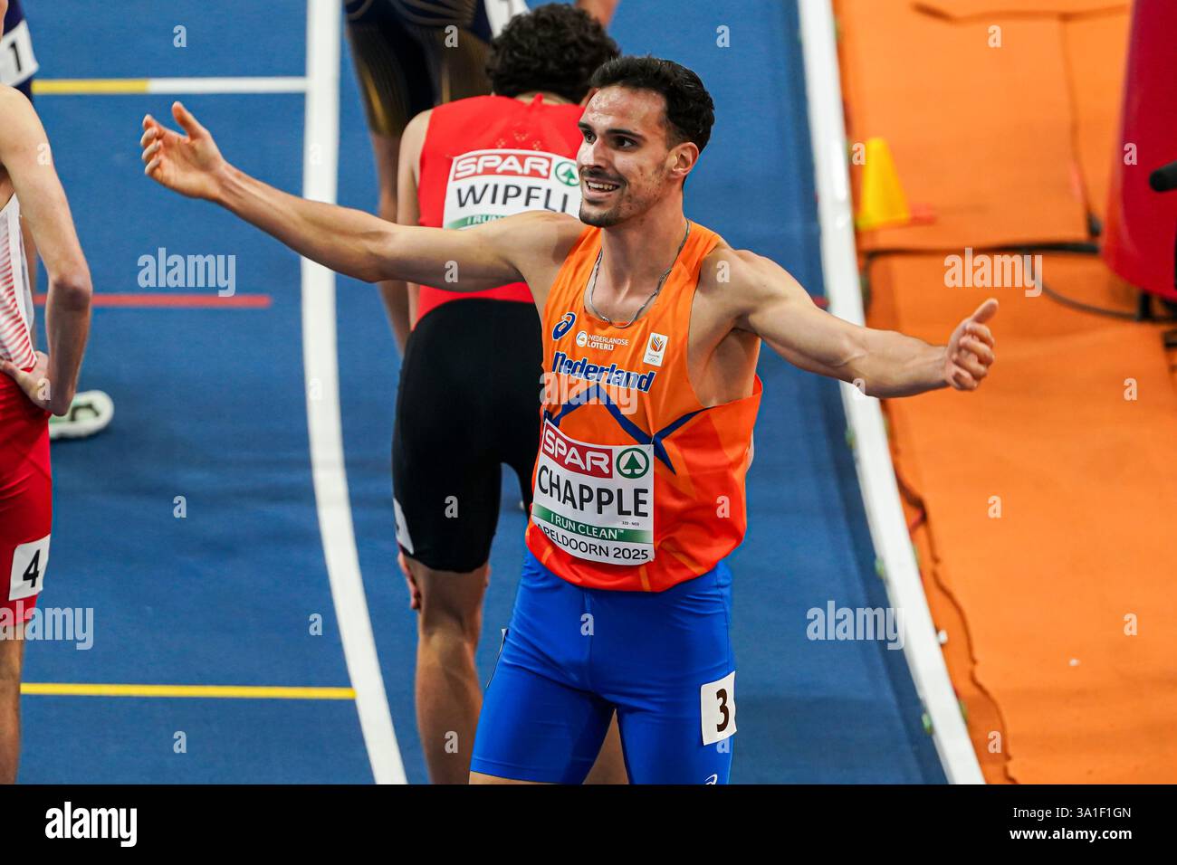APELDOORN, NETHERLANDS - MARCH 8: Samuel Chapple of The Netherlands ...
