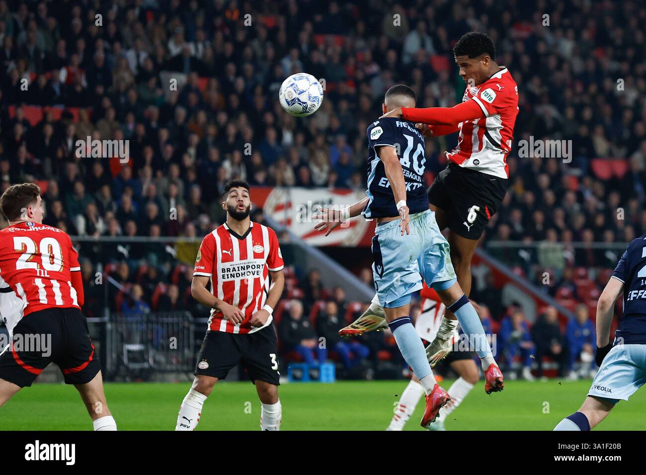 EINDHOVEN, 08-03-2025. Philips stadium. Eredivisie football, season ...