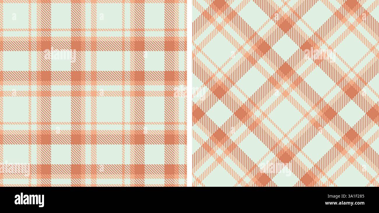 Tartan Seamless Patterns in Pastel themed colors Stock Vector Image ...