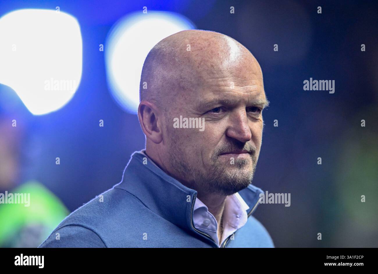 Edinburgh, UK. 8th Mar, 2025. Gregor Townsend after the Six Nations Championship match at ...