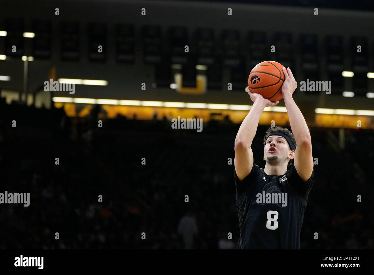 Michigan State forward Frankie Fidler shoots a free-throw during the ...