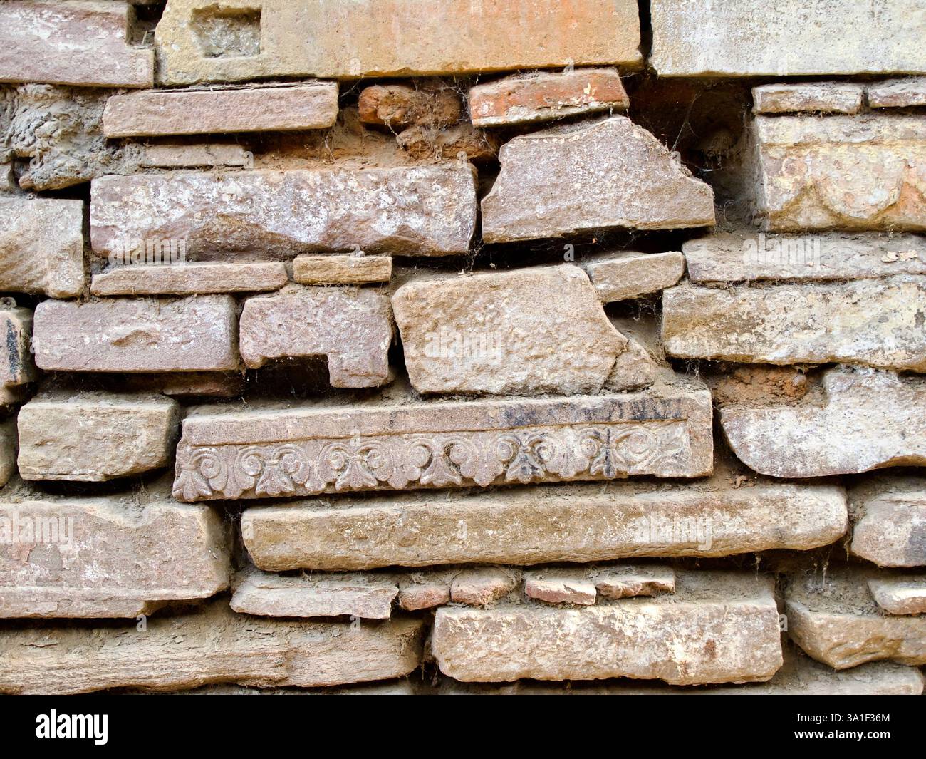 Layers of history in Varanasi’s old street walls, revealing intricate ...