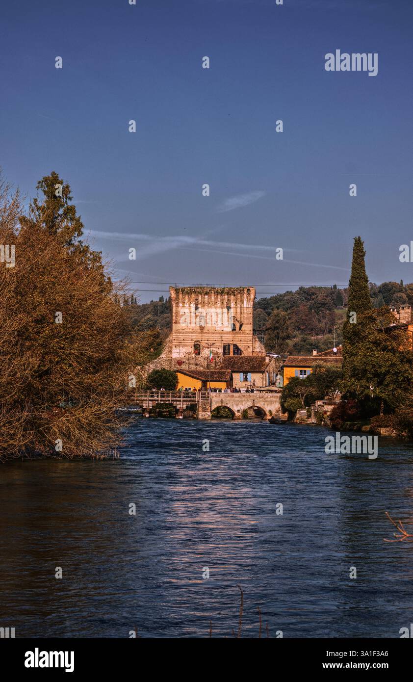 Borghetto sul Mincio one of the most beautiful villages in Italy Stock ...