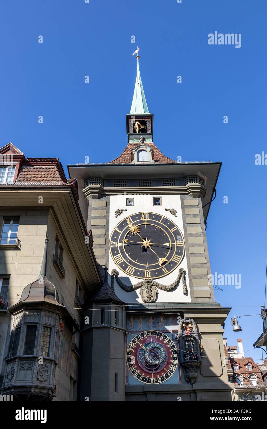 zytglogge medieval clock tower in the centre of bern switzerland sunny ...